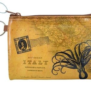 Lavishy | Bags | Vintage Italy Map Coin Purse Keychain | Poshmark